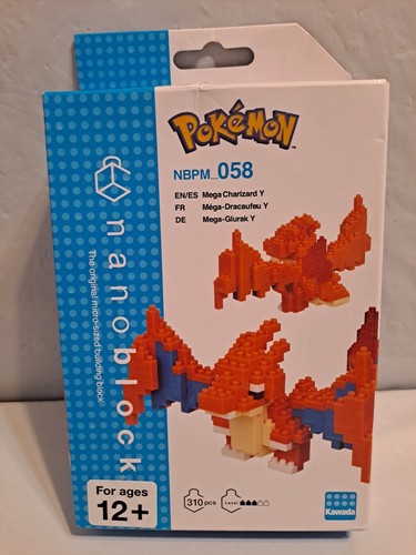 NBPM_058 NANOBLOCK Pokemon MEGA CHARIZARD Y Block Figure Toy NEW NIB ...