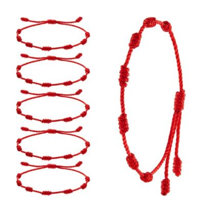 Red Color String Rope Bracelets Women Fashion Jewelry Accessories Charm ...