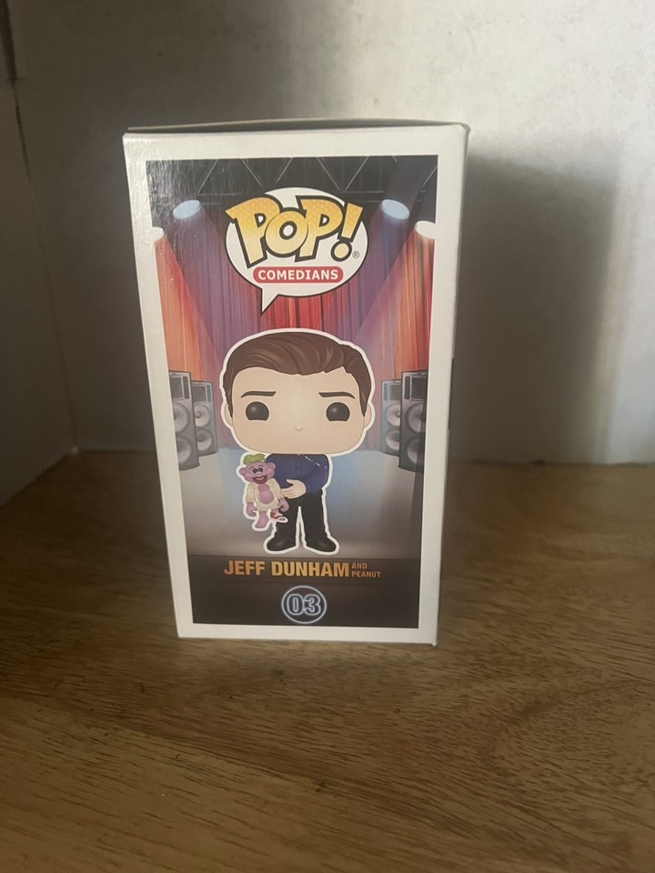 JEFF DUNHAM and Peanut 03 Funko Pop SIGNED Autographed figure in pop ...