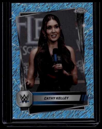 2025 Topps Chrome WWE #153 Cathy Kelley Aqua Shimmer Refractor #/199 | eBay