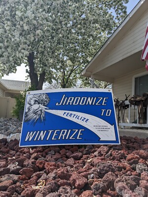 Vintage Cardboard Advertising Sign Jirdon Fertilizer Morrill Neb. | eBay