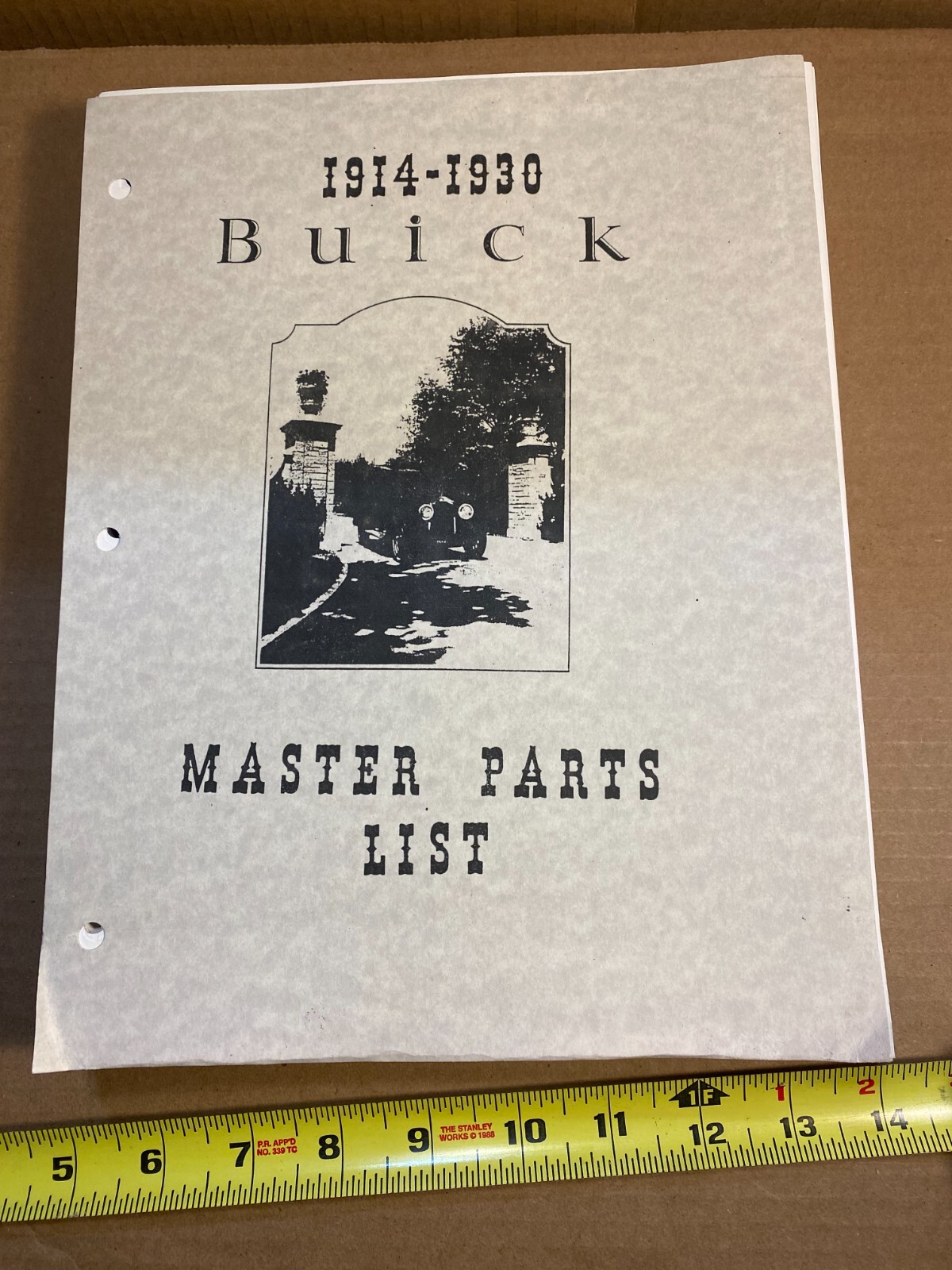 1914-1930 Buick - Master Parts List - approx 400 pages+ Index(s ...