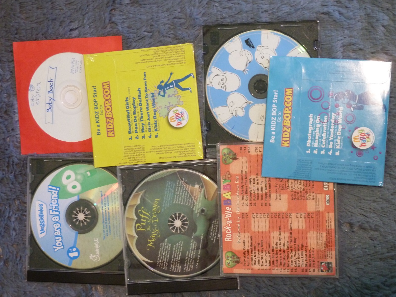 Lot Kids' Music Kidz Bop 3 and 5, Puff the Magic Dragon Baby Bach ...