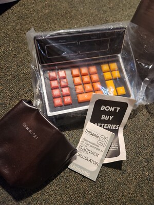 Vintage Deluxe Unisonic 21 Mini Blackjack Computer Console w ...