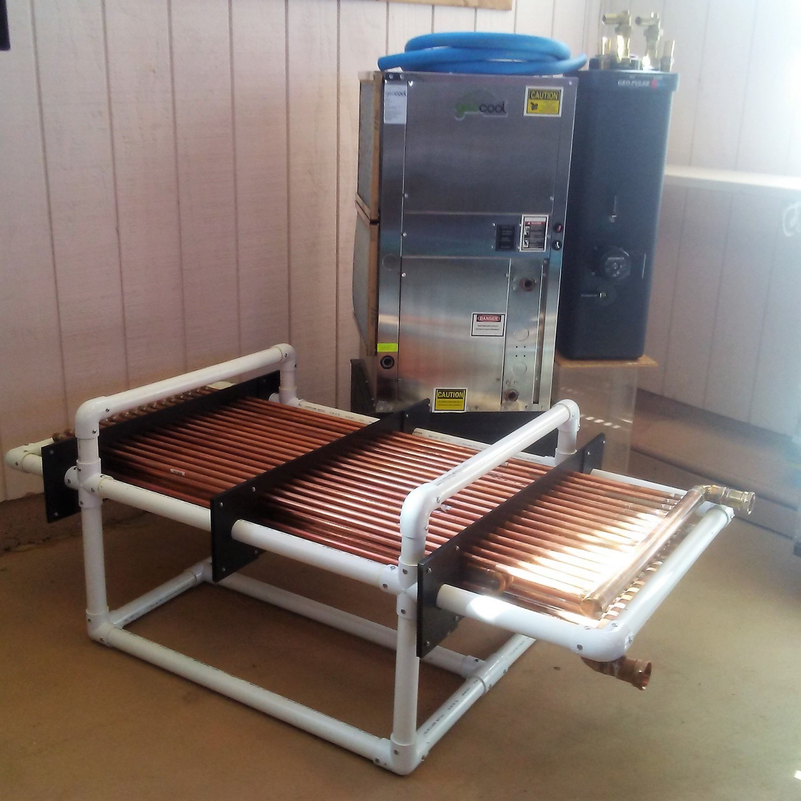 Geothermal Heat Pump HDPE 1" Pipe 4 Loop Circuit Manifold Header 1-1/4 ...