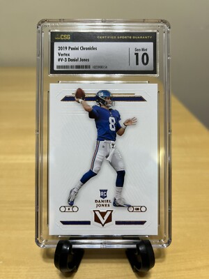 DANIEL JONES ROOKIE CARD 2019 PANINI CHRONICLES VERTEX CSG GEM MINT 10 ...