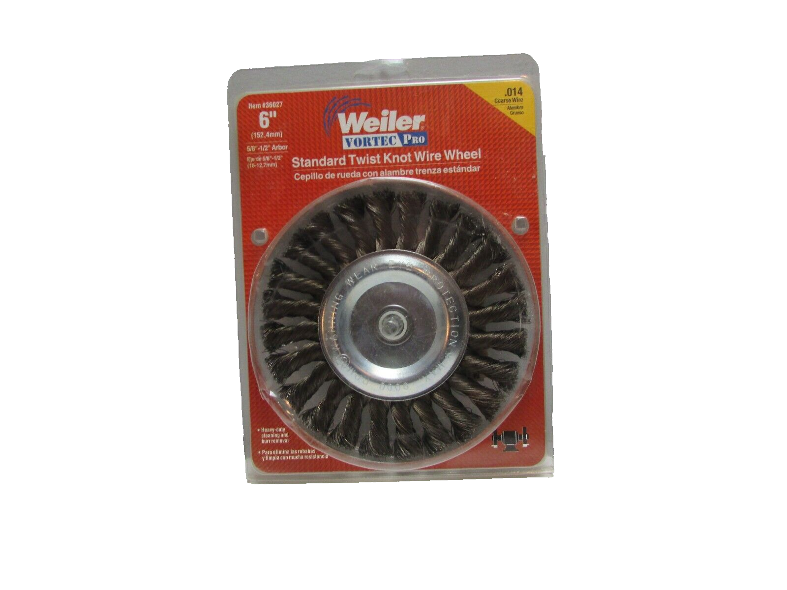 6" Knot Wire Wheel Weiler Grinding Cups and Wheels 36027 012382360276 ...