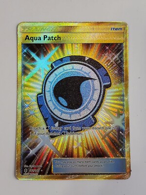 Pokémon TCG Aqua Patch Sun & Moon: Guardians Rising 161/145 Holo Secret ...
