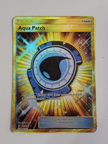Pokémon TCG Aqua Patch Sun & Moon: Guardians Rising 161/145 Holo Secret ...