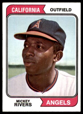 1974 Topps Mickey Rivers Baseball Cards #76 | eBay