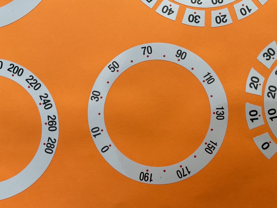 SPEEDO OVERLAY CONVERSION KIT STICKERS MPH or KPH WHITE SPEEDOMETER ...