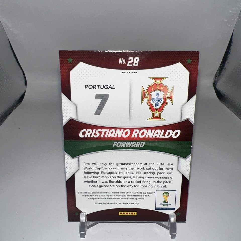 2014 Panini Prizm World Cup Stars Silver Prizm Cristiano Ronaldo #28 | eBay