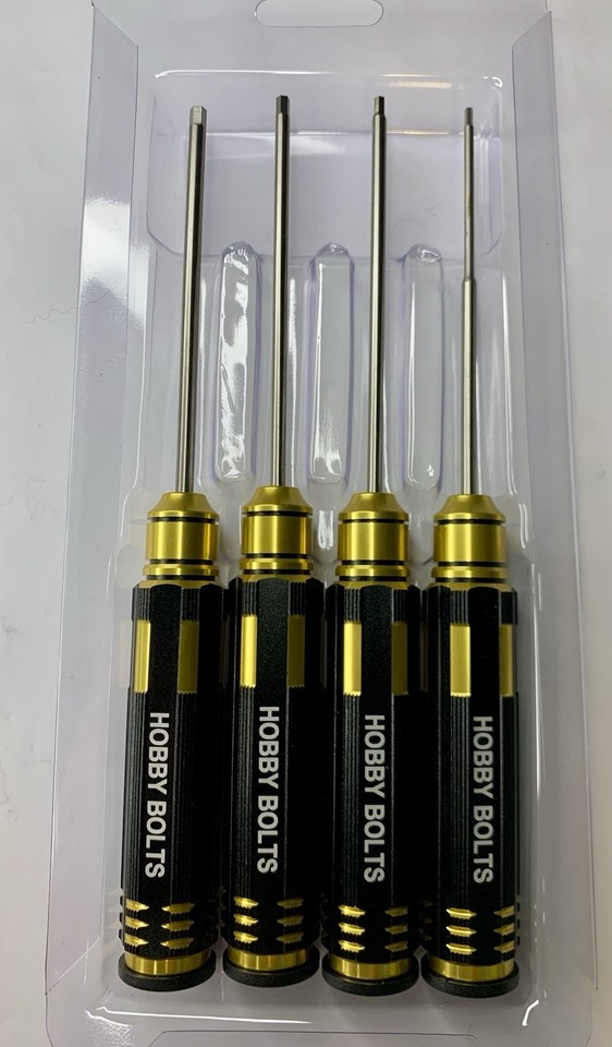 Hobby Bolts 4Pc Metric Hex Driver Set. RC Racing Allen Wrench ...