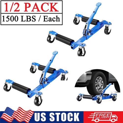 1/2 Pack Wheel Dolly Ratcheting Jack Lift Moving Vehicle Positioning ...