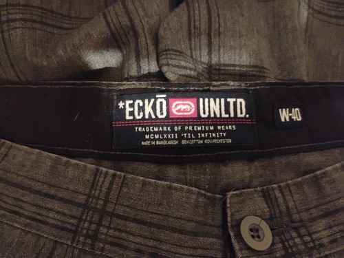 Ecko Unlimited W 40. Grey Black Pattern Men's Shorts Excellent ...