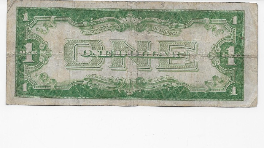 1934 $1 Silver Certificate Note Monopoly Note FUNNY BACK As Shown | eBay