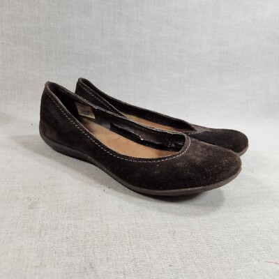 Merrell Ballet Flat Loafer Shoes Womens Size 8 Brown Suede Slip On | eBay