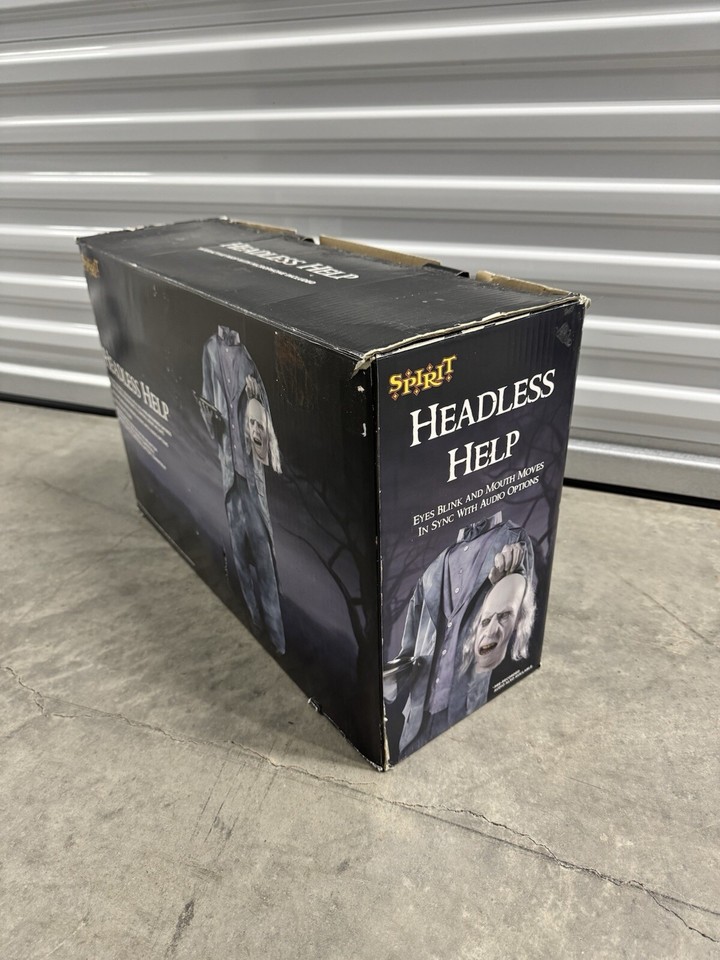 Headless Help 2019 Spirit Halloween Animatronic Prop | eBay
