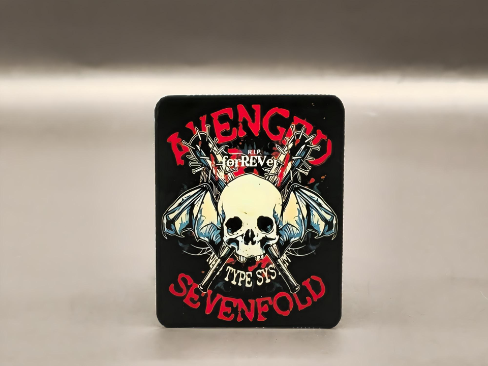 Heavy Metal Stickers Deathbat Skull Vinyl Decals Art Rock Band Avenged ...