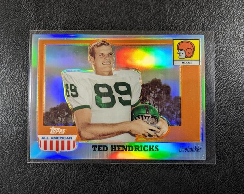 2005 Topps All American Chrome Refractor /55 Ted Hendricks #16 ...