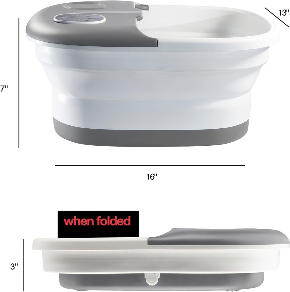 Foot Spa with Heat and Jets, A Remote Control A Pumice Stone ...