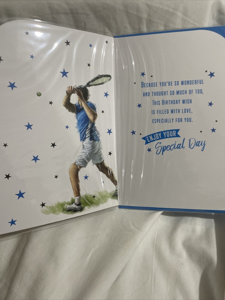 Special son birthday card / Birthday Card For Son / tennis card for son ...
