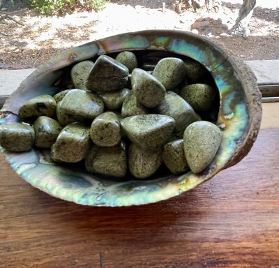 6X Asterite Serpentine Tumbled Stones 20-25mm Reiki Healing Crystal ...