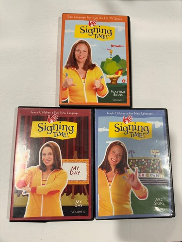 Signing Time DVD Lot Volumes 2 5 10 | eBay