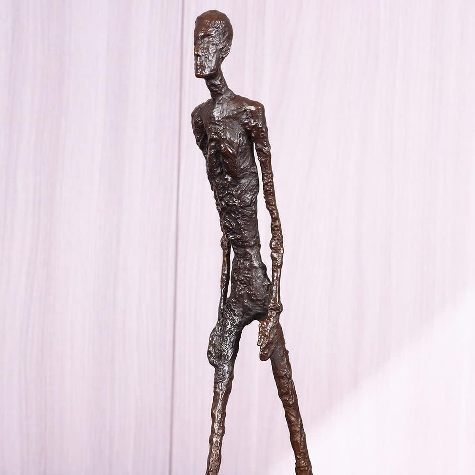 Bronze Giacometti's Walking Man Statue Famous Abstract 10"H, | eBay
