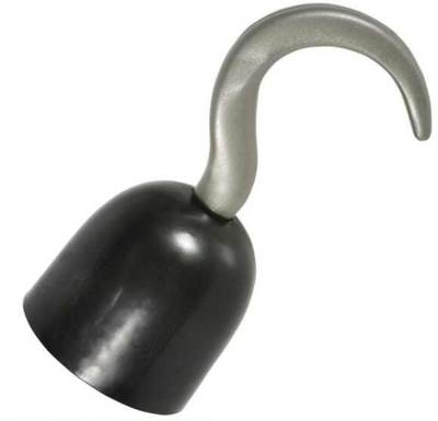 Pirate Hook Hand Black & Silver Plastic Novelty Pirate Costume ...