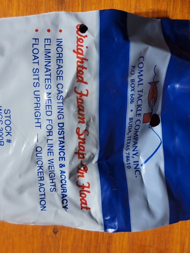 Weighted Foam Snap On Float Fishing Bobber Comal Tackle #WCS 300R | eBay