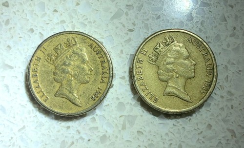 *RARE* 1988 & 1989 $2 dollar coin set with HH & RDM initials | eBay