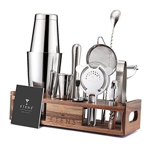 Mixology Bartender Kit Bar Tool Set | Cocktail Making Kit Boston Shaker ...