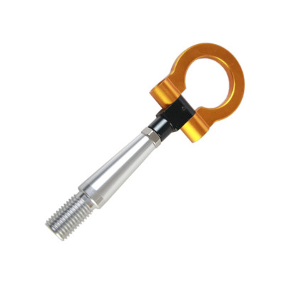 GOLD Front / Rear Folding Srew On Style Tacing Tow Hook for Lancer Evo ...
