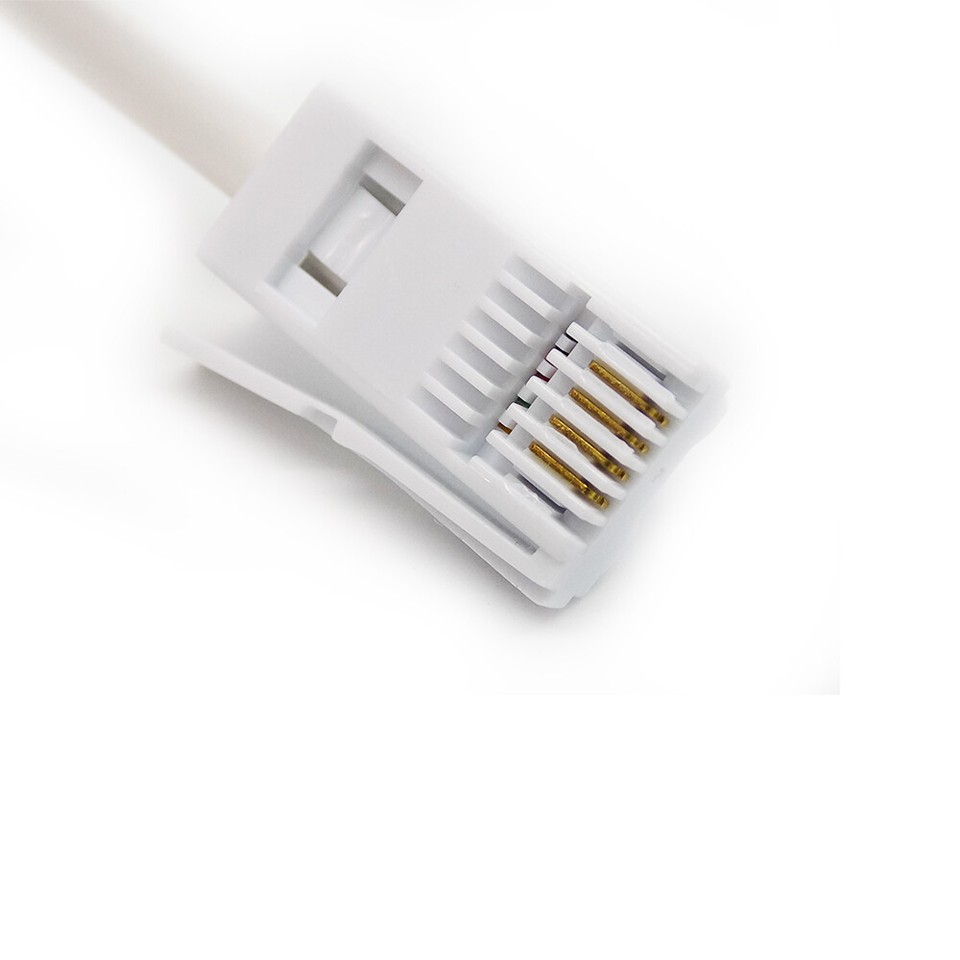 BT Telephone Extension Cable RJ11 UK Lead BT Phone Fax Modem Socket ...