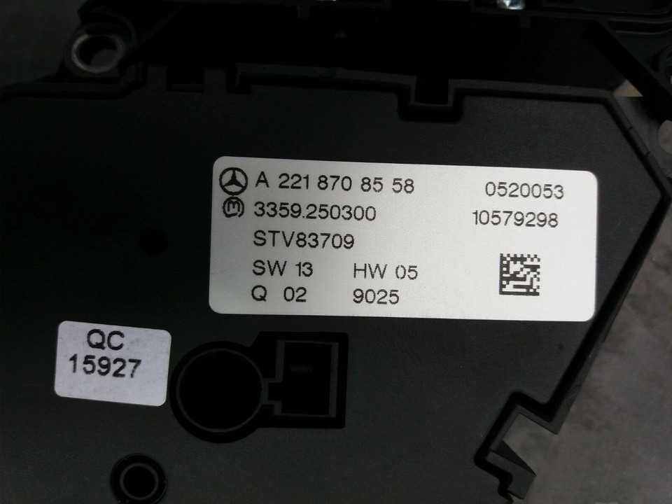 MERCEDES S CLASS W 221 / 2006-2009 O/S DRIVER SEAT CONTROL SWITCH A ...