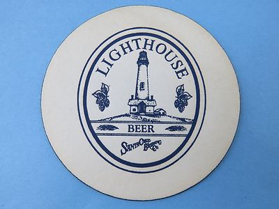 Rare Beer Coaster ~ SANTA CRUZ Brewing Company Lighthouse Lager ~ Open ...
