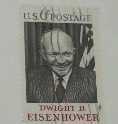 DWIGHT D.EISENHOWER 6 SENT STAMP | eBay