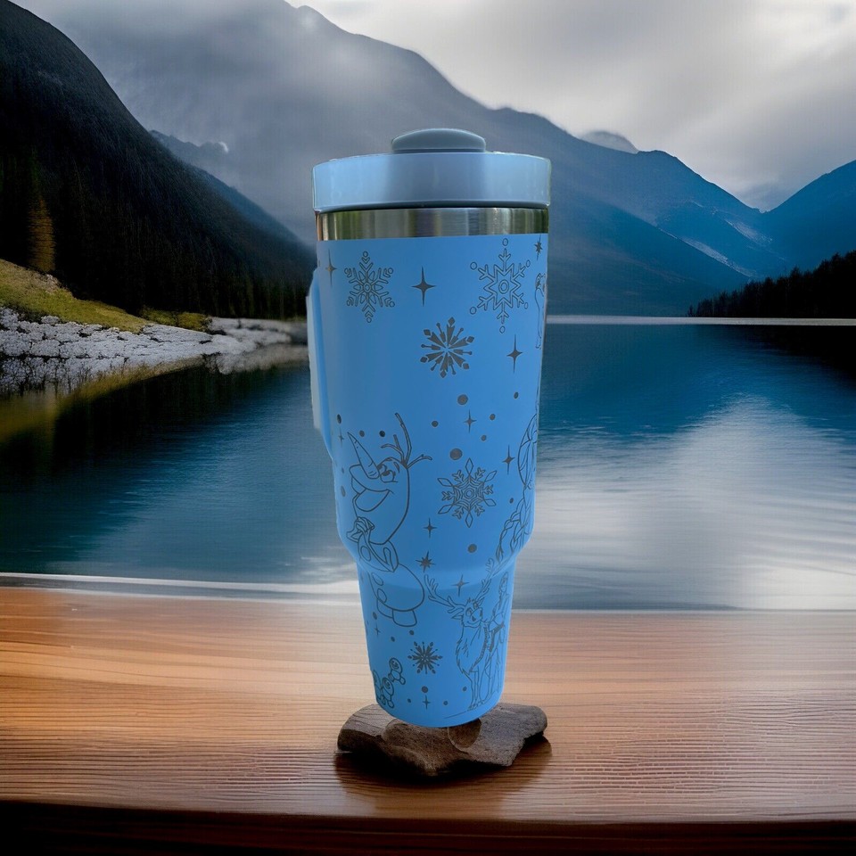 Disney 40oz Custom Laser Engraved Tumbler Frozen Princess Anna Elsa And ...