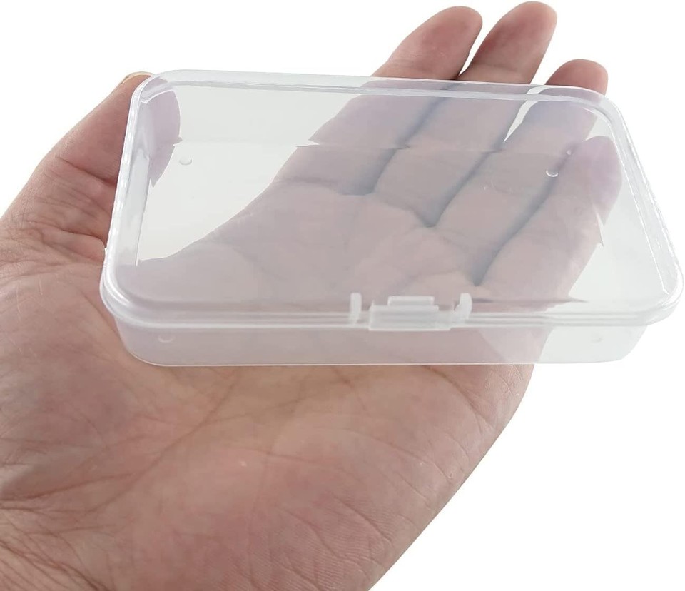 MFDSJ 6 Pcs Mini Plastic Storage Containers Box with Lid, 4.5x3.4 Clear ...