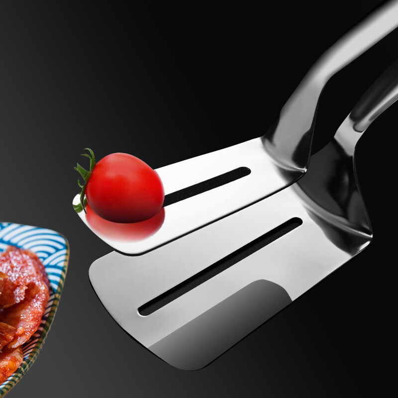 Stainless Steel Steak Clip Pancake Barbecue Spatula Clip BBQ Frying ...