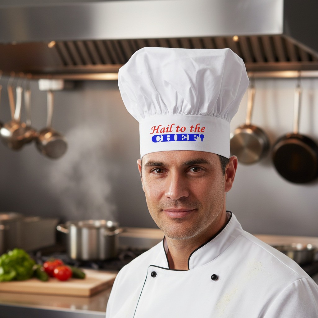 Funny Chef Hat For Adults Hail To The Chef Hats For Kitchen Cooking ...