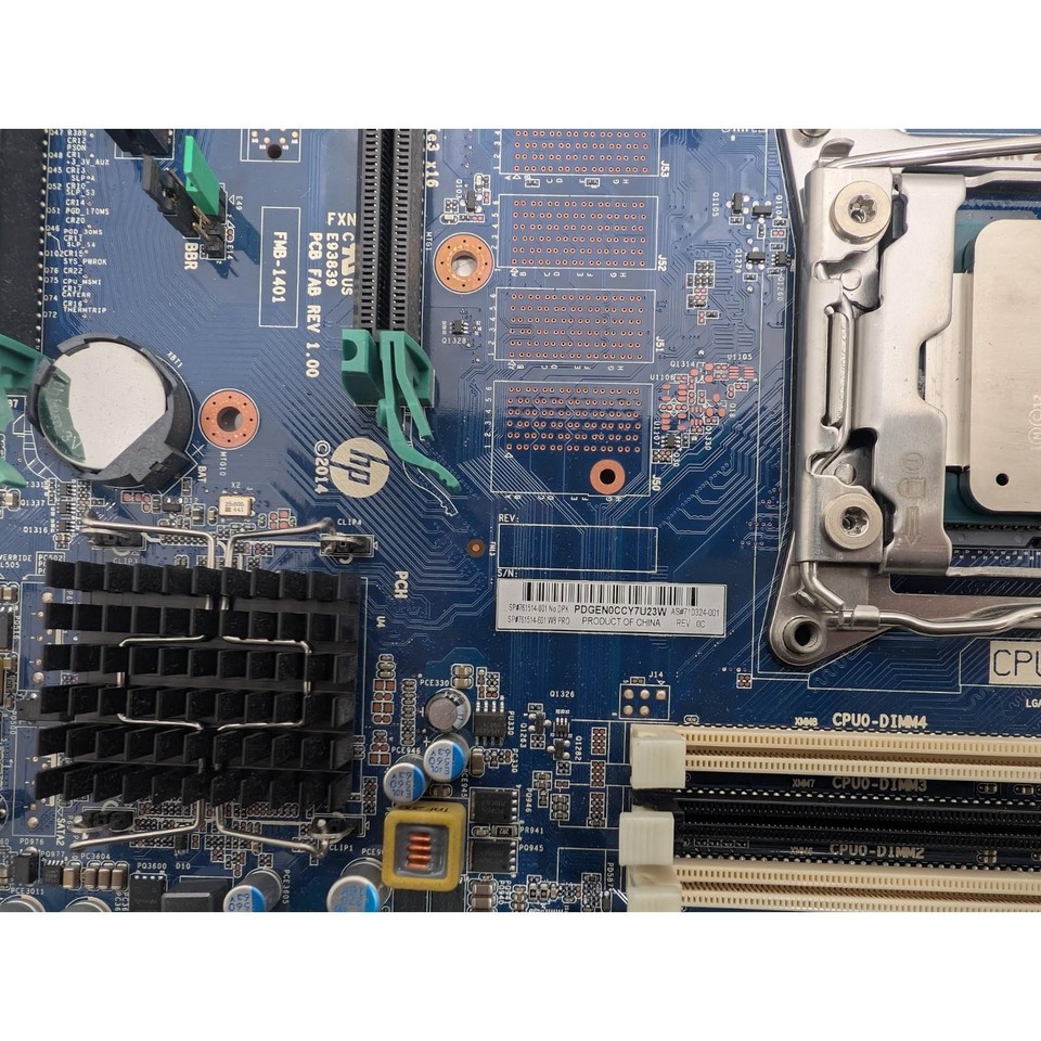 HP Z440 WorkStation LGA 2011-3 Motherboard 710324-001 W/XEON E5-1620V3 ...