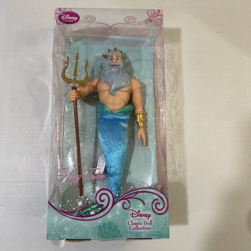The Little Mermaid King Triton Classic Doll Collection12”Disney Store ...