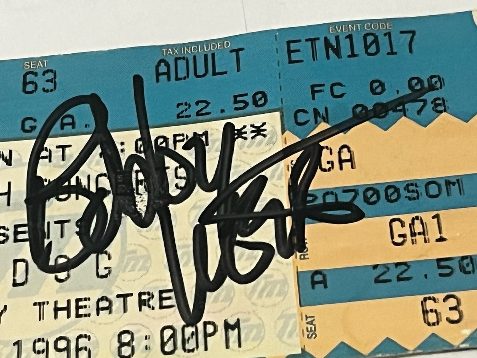Grateful Dead Signed Bobby Weir RatDog Full Ticket 6”X2” October 17th ...