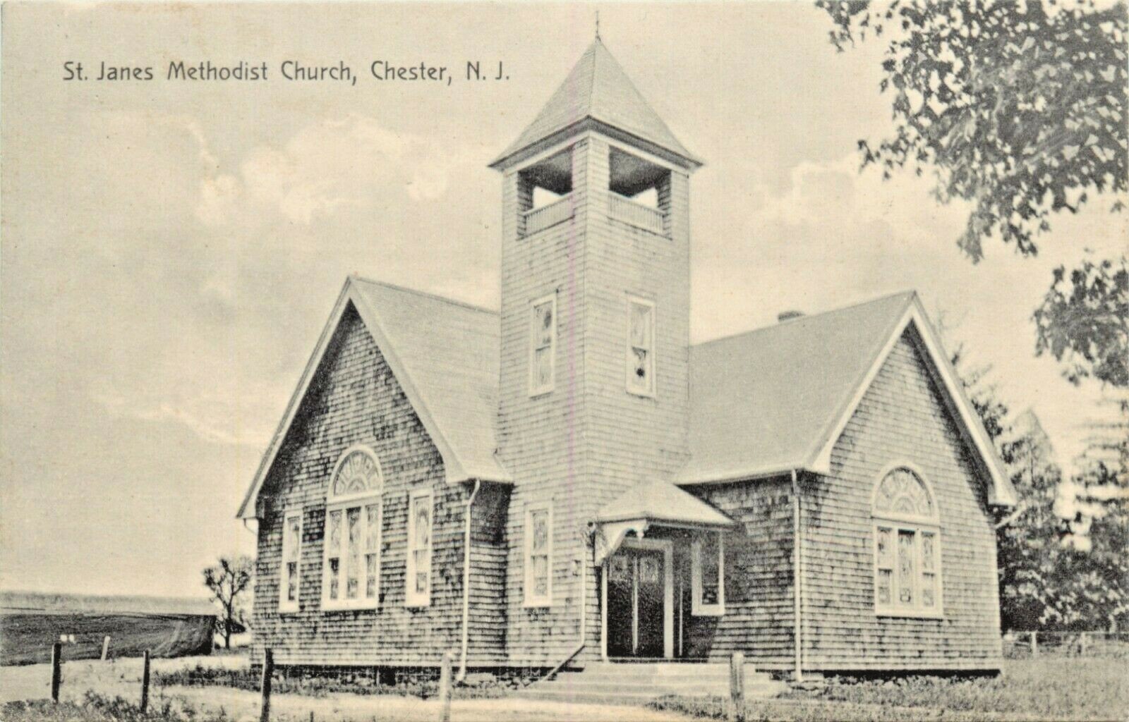 A View Of St Janes Methodist Church, Chester, New Jersey NJ | eBay