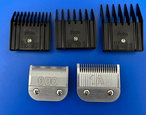 Oster Detachable Clipper Replacement Blades #1A and #000 w Guards ...