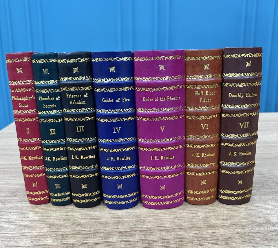 Harry Potter The Complete Series Book Set [Premium Leather Bound] | eBay