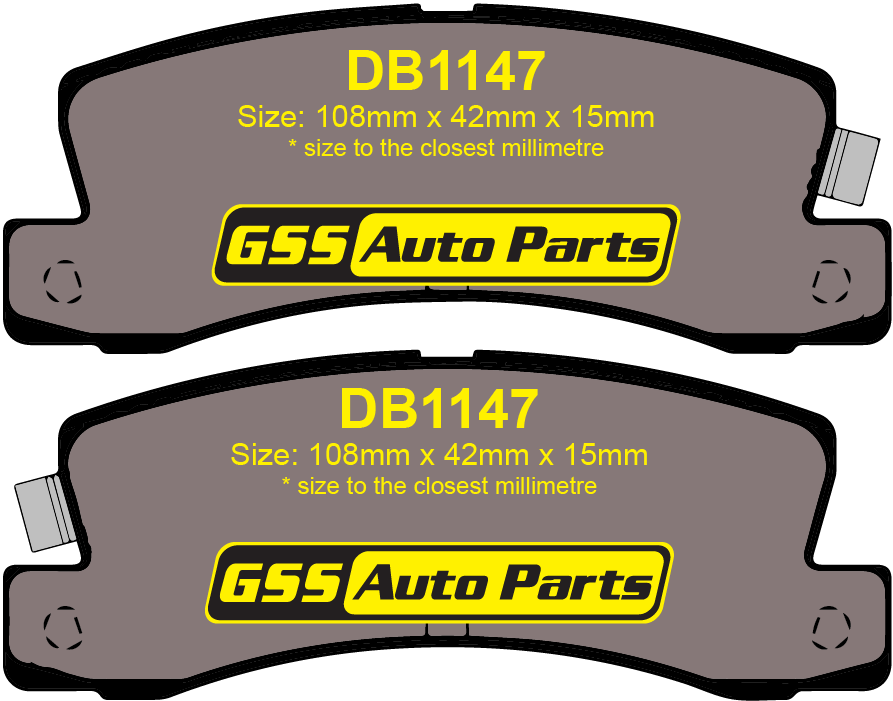 Ultima Rear Disc Brake Pads DB1147K DB1147 suits models with Sumitomo ...