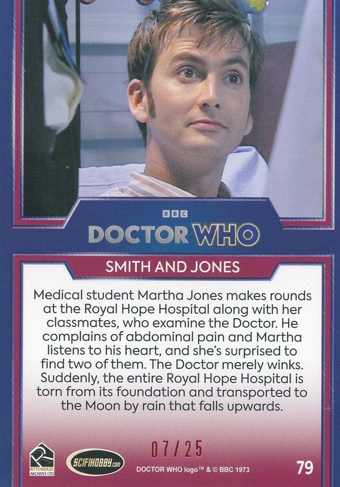 Rare New 2023 Doctor Who Red TARDIS Parallel Base chase card number 79 ...